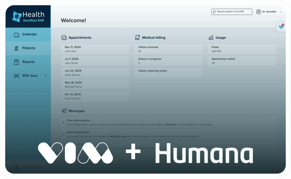 Humana Digitizes Data Exchange and Capture - Vim Case Study