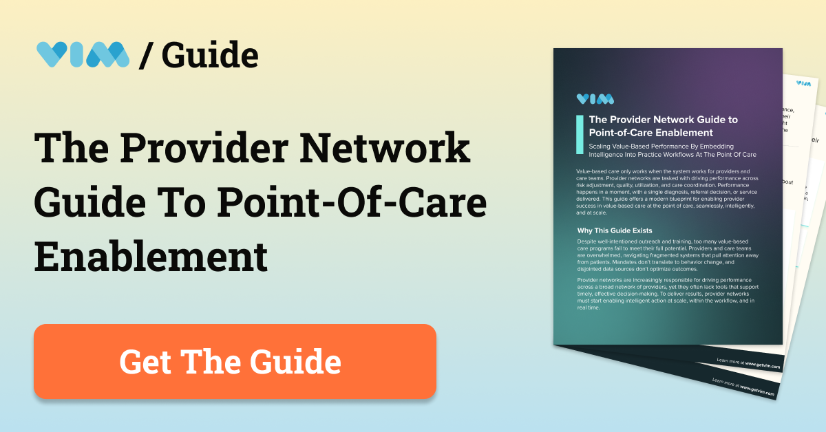 The Provider Network Guide to Point-of-Care Enablement - Vim